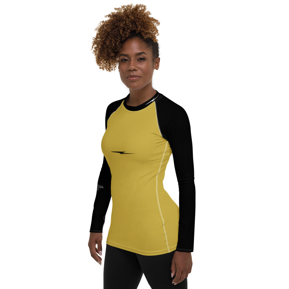 Black & Gold Women's Rash Guard – The BamBoozle Project